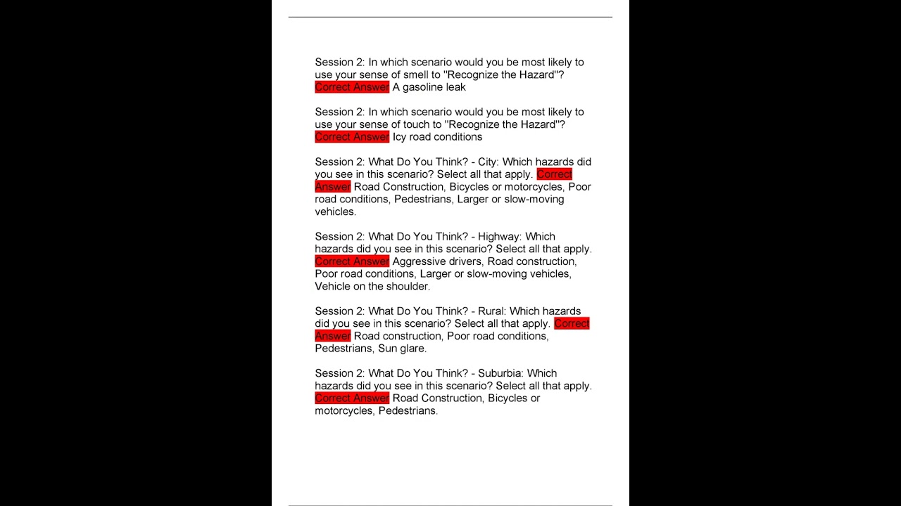 NSC DEFENSIVE DRIVING COURSE LATEST 2025 QUESTIONS AND CORRECT ANSWERS