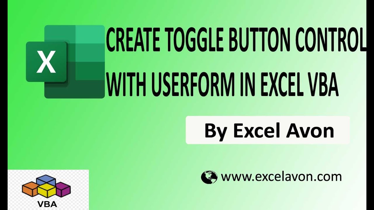 How to Create Toggle button with UserForm in Excel VBA