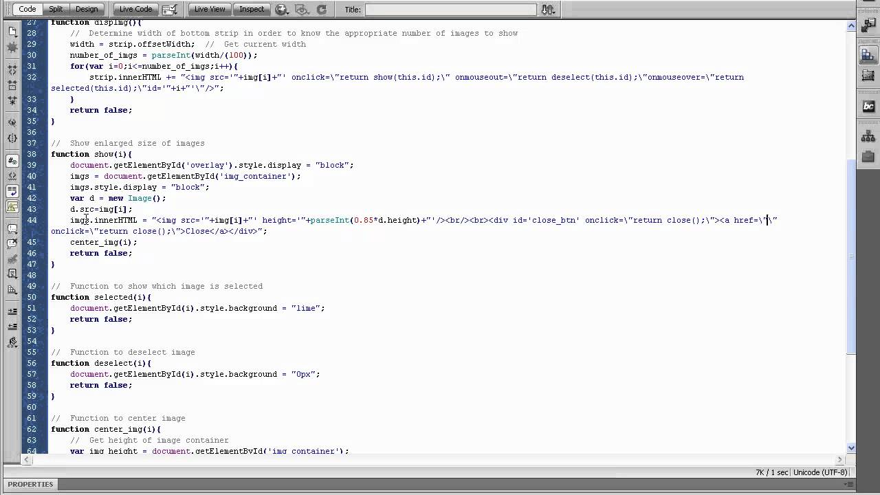 JavaScript Image Gallery (Advanced) [5]