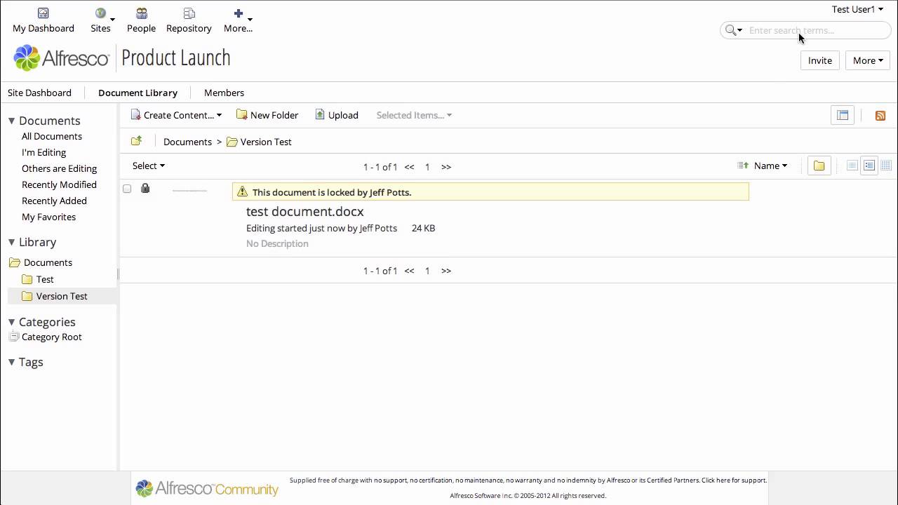 Alfresco Community Edition 4.2 How-To: Version a Document