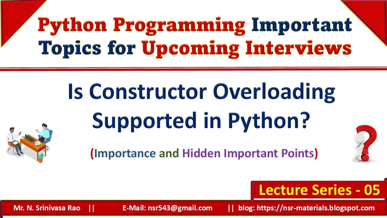 Is Constructor Overloading Possible in Python? || Overloading Constructors in Python || Python OOP