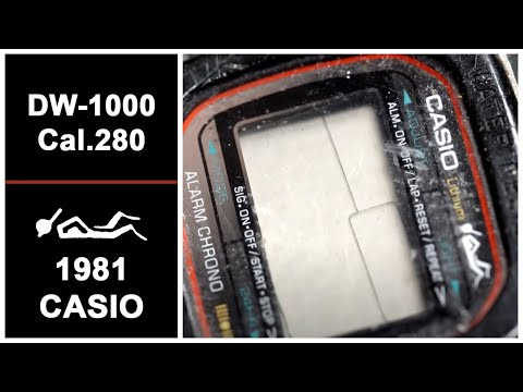 Vintage 1981 Casio DW-1000 Cal. 280 Digital Watch Restoration