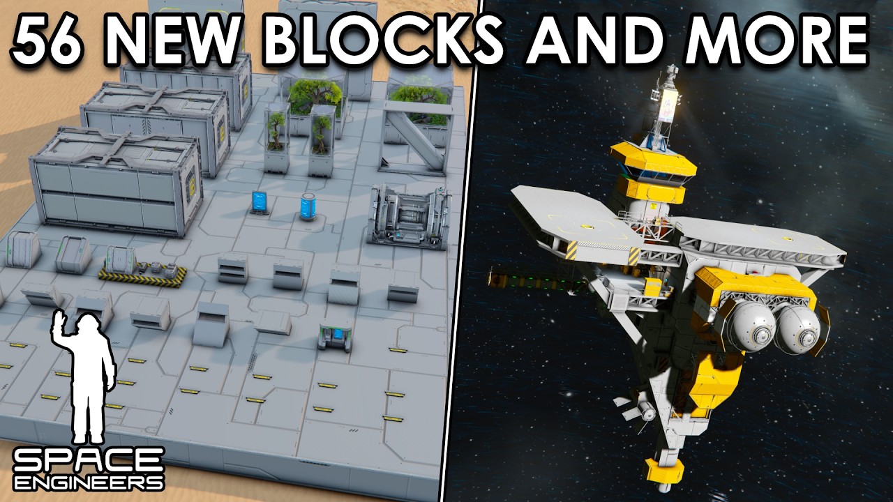 NEW Blocks, GRID UPLOADING, Stations and MORE! - Space Engineers Economy 2  (Update Overview)