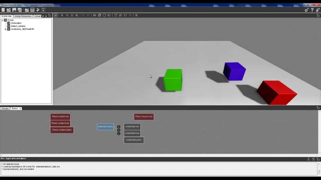 OpenSpace3D tutorial : Physics and contacts
