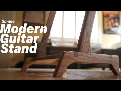 Making a Simple Modern Guitar Stand | Juniperwood