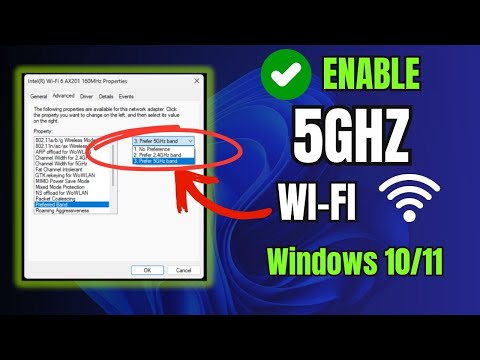 How To Enable 5GHz Wi Fi On Laptop in Windows 10/11 | Change Wi Fi Band From 2 4GHz to 5GHz