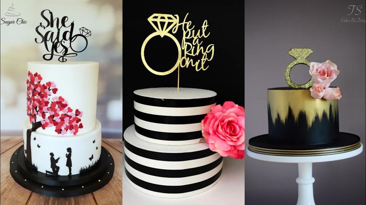 Most Stylish Engagement Cake Decoration Ideas | Top Super Cake Designs Ideas For Engagement || K.Art