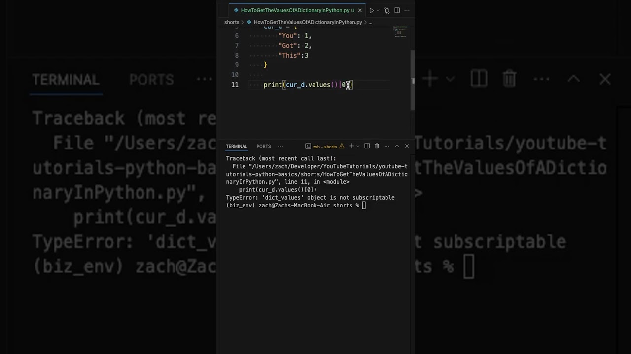How To Get The Values Of A Dictionary In Python