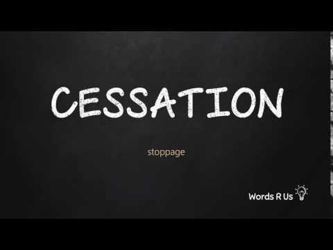 How to Pronounce CESSATION in American English
