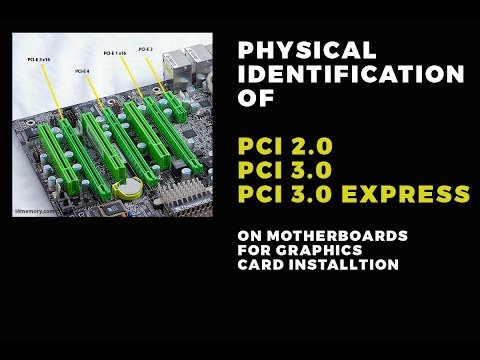 Physical Identification of PCI 2.0 vs PCI 3.0 vs PCI 3.0 Express on Motherboards for Graphics Card