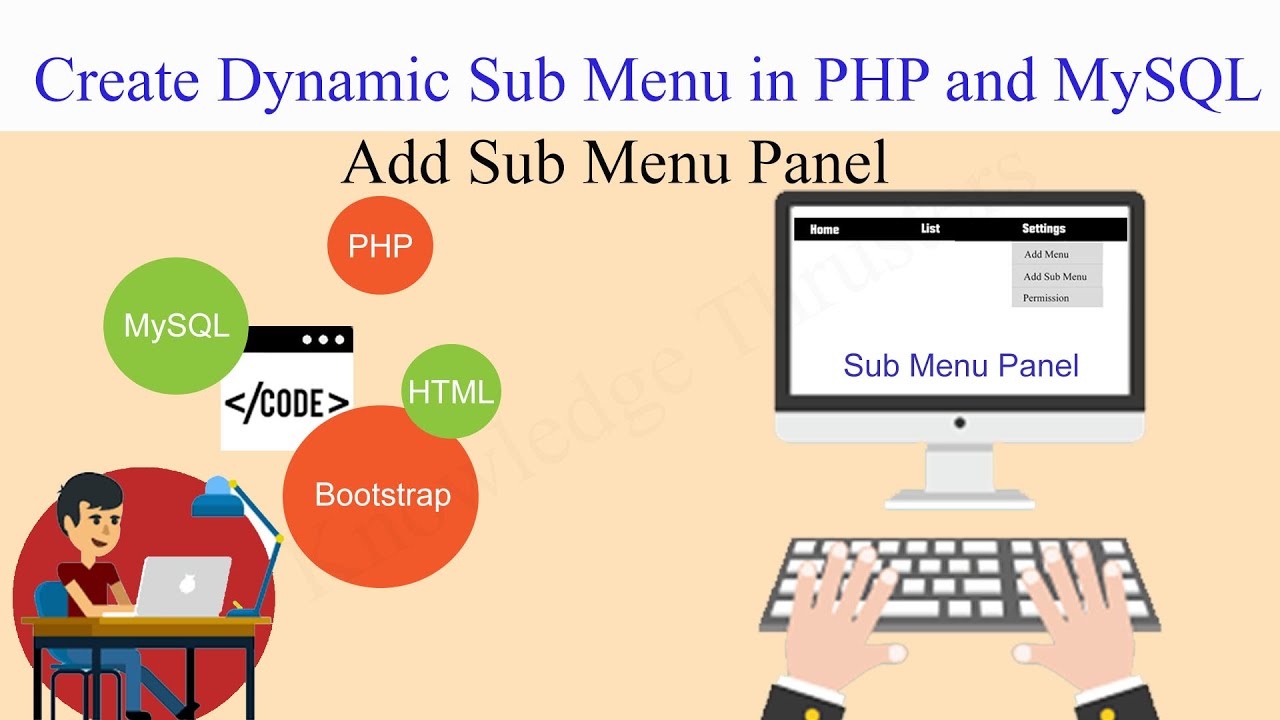 Create Sub Menu Panel ( Dropdown Menu ) | Create Dynamic Menu in PHP and MySQL | Part 2