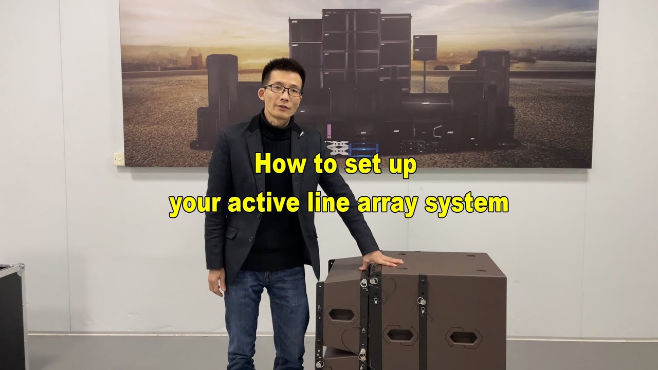 How to setup your small active line array speaker.