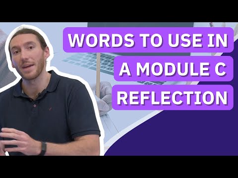 Words to Use in a Module C Reflection