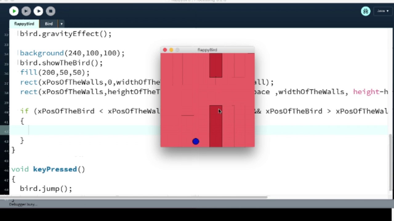 Flappy Bird Tutorial (using Processing) Part 9