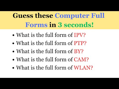 Guess these computer full forms in 3 seconds pt 5 | #fullforms #computerquestions #gkwithtimci