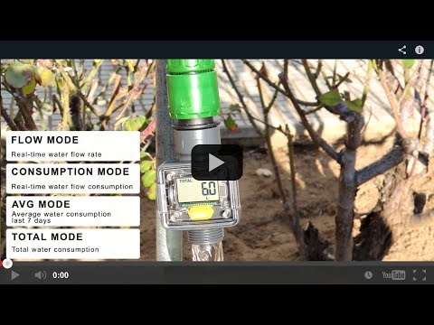 Palaplast Water Flow Meter ¾” (WFM) with LCD screen