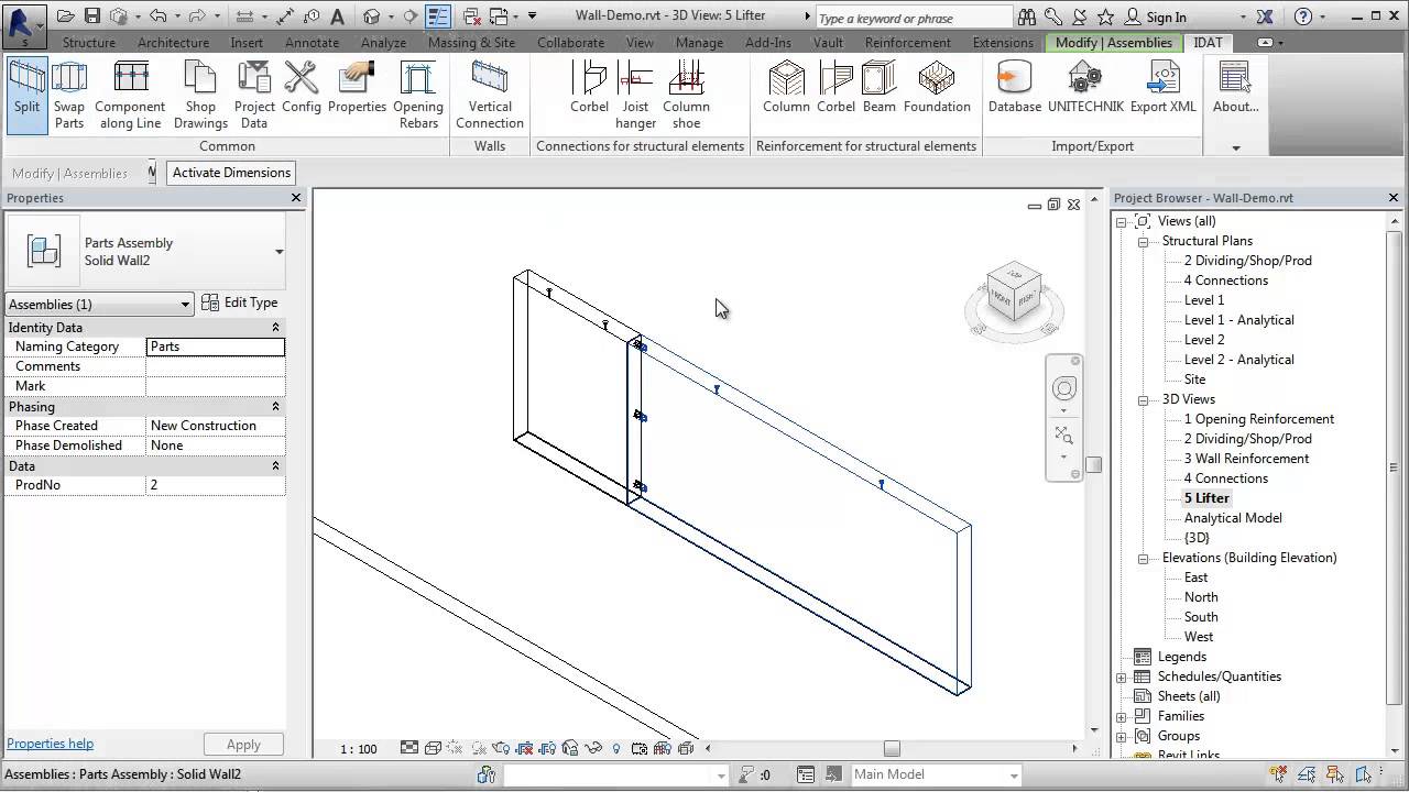 Revit Precast Tools - Solid Wall - Tutorial 6 - Lifter