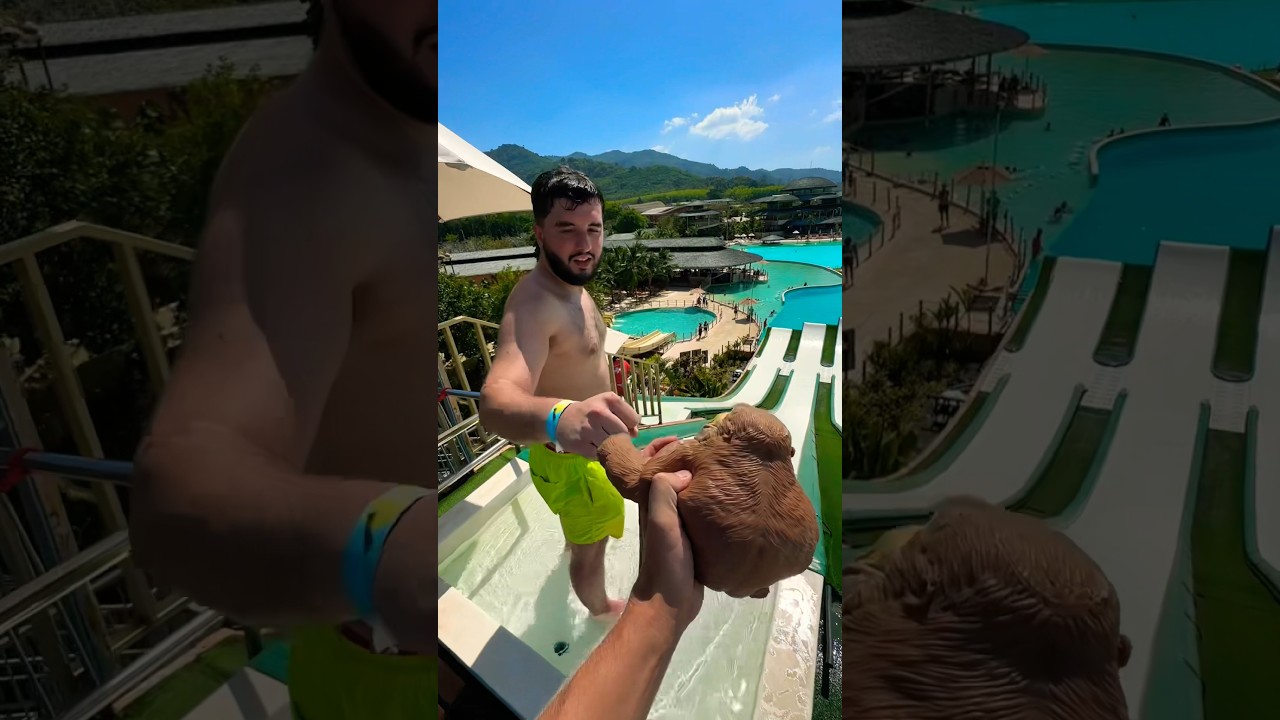 Squishy Monkey vs. Water Slide: The Ultimate Test!
