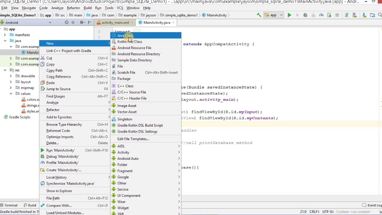 Android App Development - Simple SQLite App (PART 1)