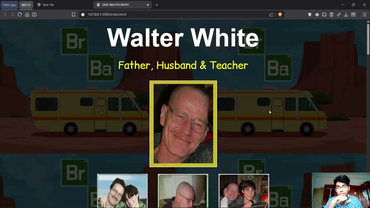Save Walter Website Clone Tutorial with Github Repo.
