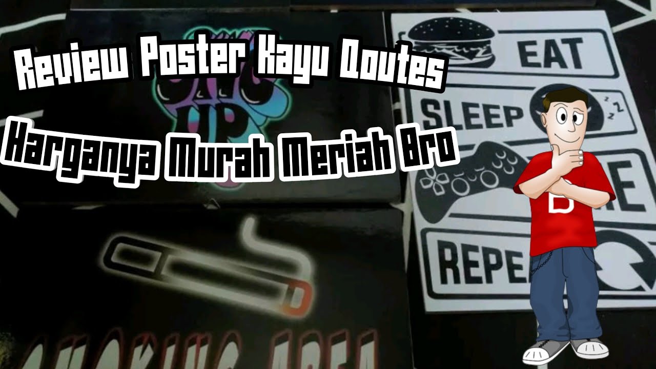 Review Poster Kayu Qoutes Dekorasi Dinding - Harganya Murah Meriah Bro
