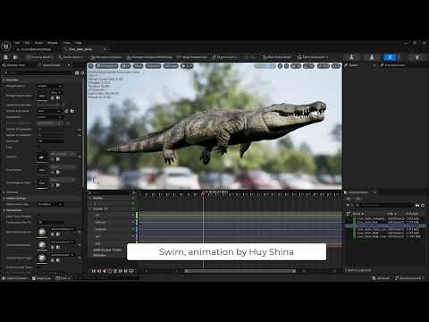 Crocodile Modular Control Rig Unreal Engine 5 – Truong CG Artist