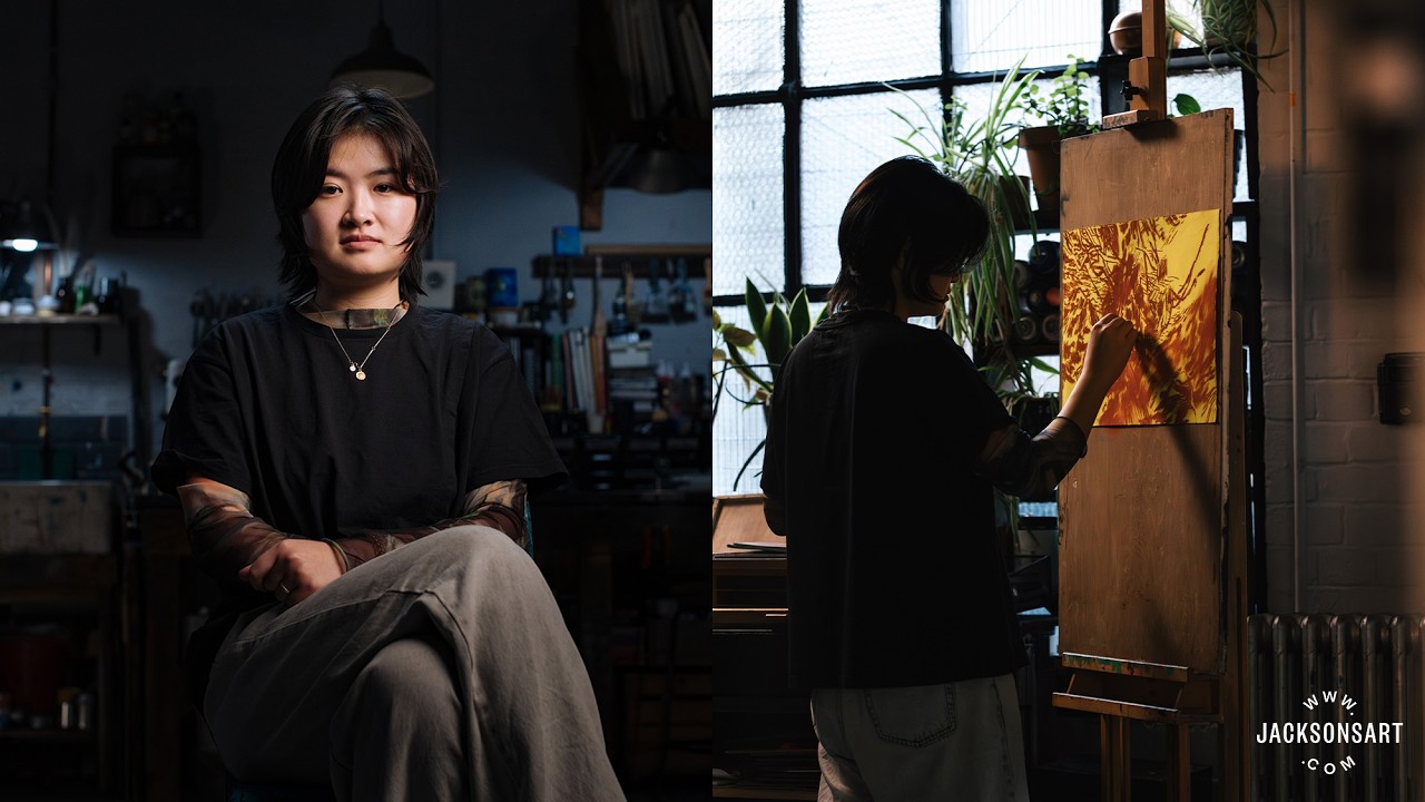 “I just add things to the painting, and then I realise, ‘Okay, it’s overcooked’” - Yiwei Xu
