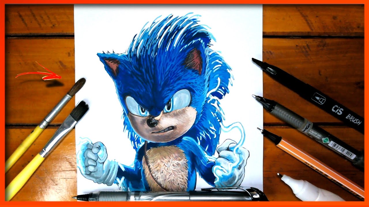 HOW TO DRAW SONIC from Movie 2