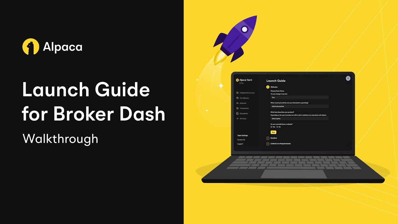 Launch Guide for Broker Dash