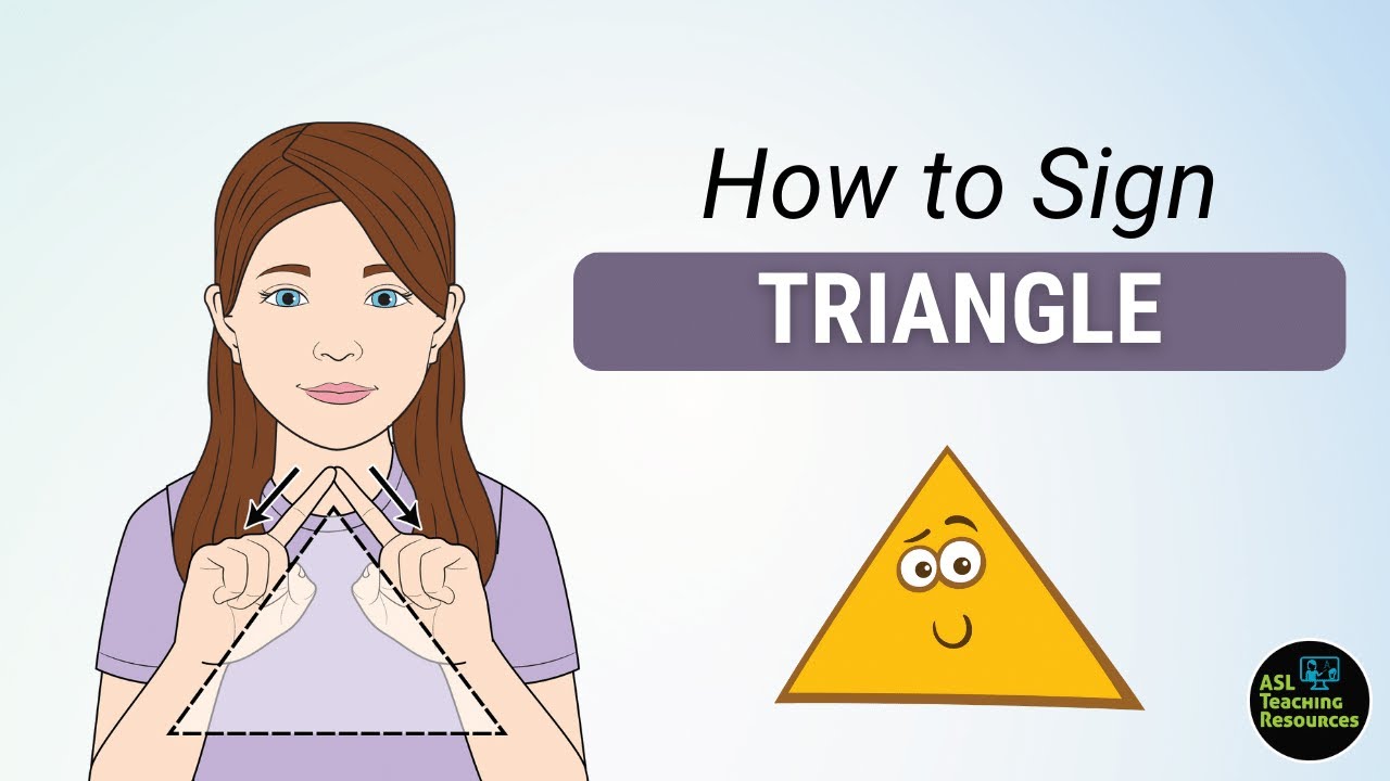How to sign SHAPES: ASL TRIANGLE