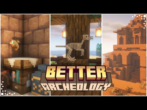 Better Archeology (Minecraft Mod Showcase) | Improved Archeology & Artifacts | Fabric & Forge 1.20