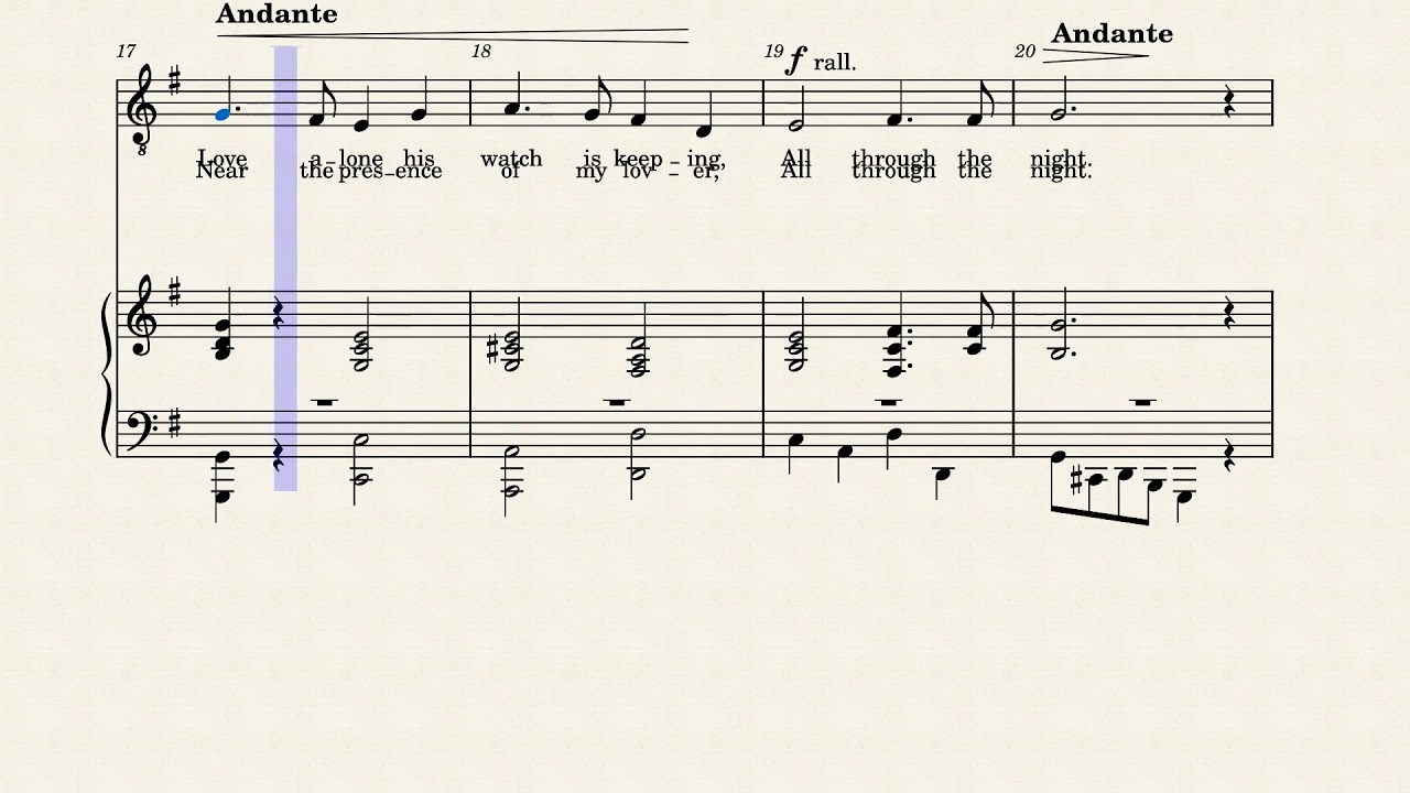 All Through The Night – Welsh Carol, arr. Nicholl by arr. Nicholl