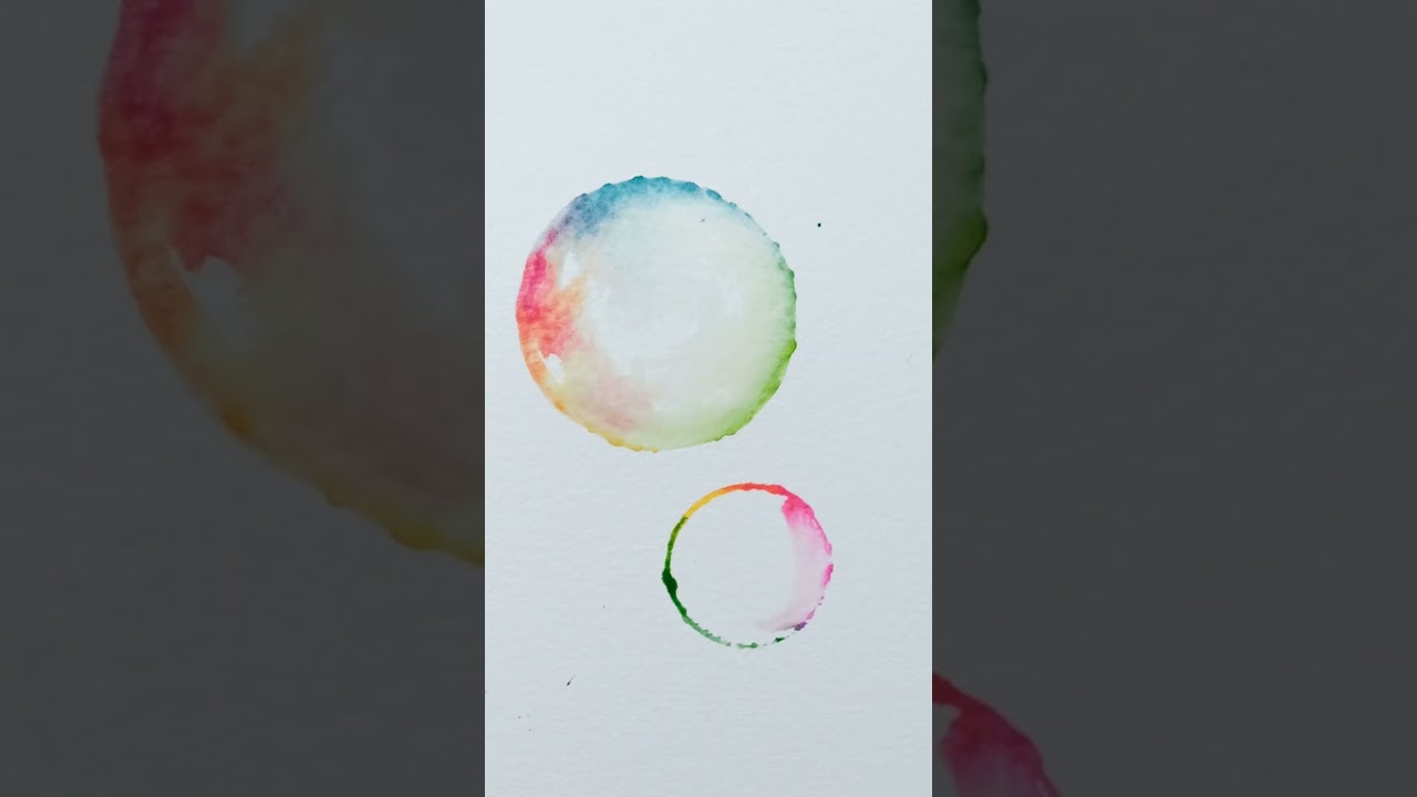Come And Paint Watercolour Bubbles With Me!