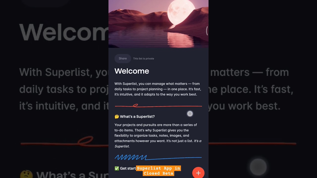 Superlist is Supercool. Simplicity is at best.