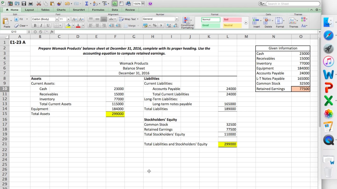 ACC110 Chapter 1 Homework Solutions