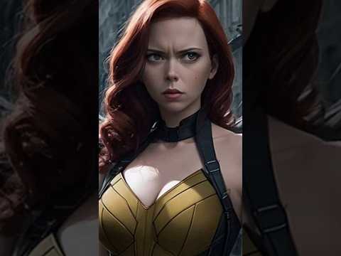 Scarlett Johansson with Fiery Red Hair! #dccomics #marvel #beautifulgirl #painting #art #supergirl