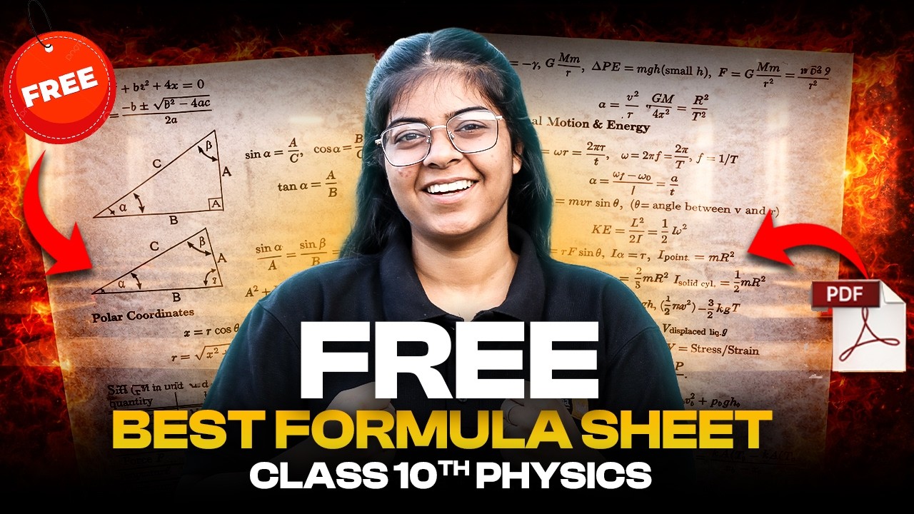 😱 All Physics Formulas Class 10 PDF 2026 | Free Download Before Boards Exams! 🔥