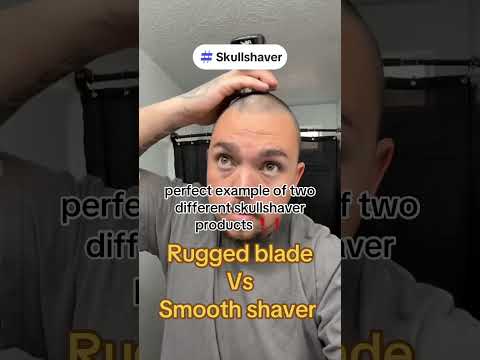 Two different blades for two different uses ❗️🔥💯 #skullshaver #90secondshave #buzzcut