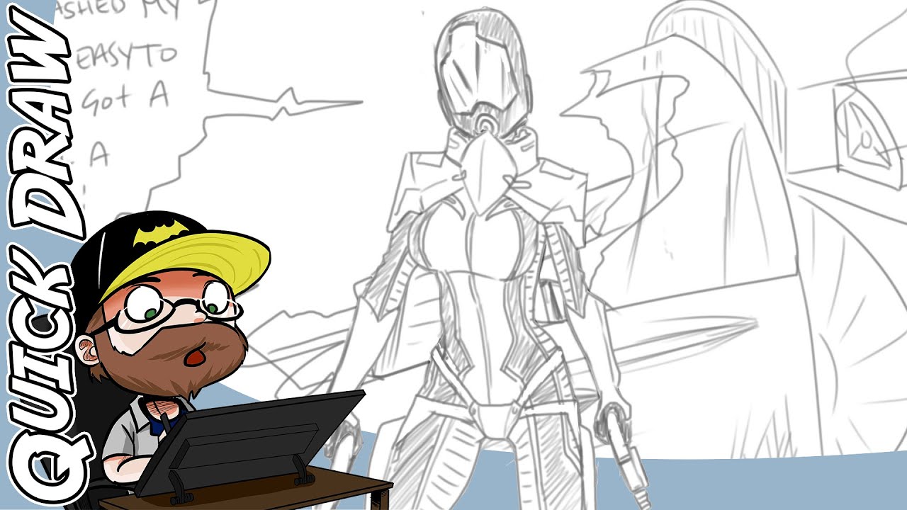 Quick Sketch - Naruto - SciFi 16 - Bounty hunter Pilot Anko Mitarashi