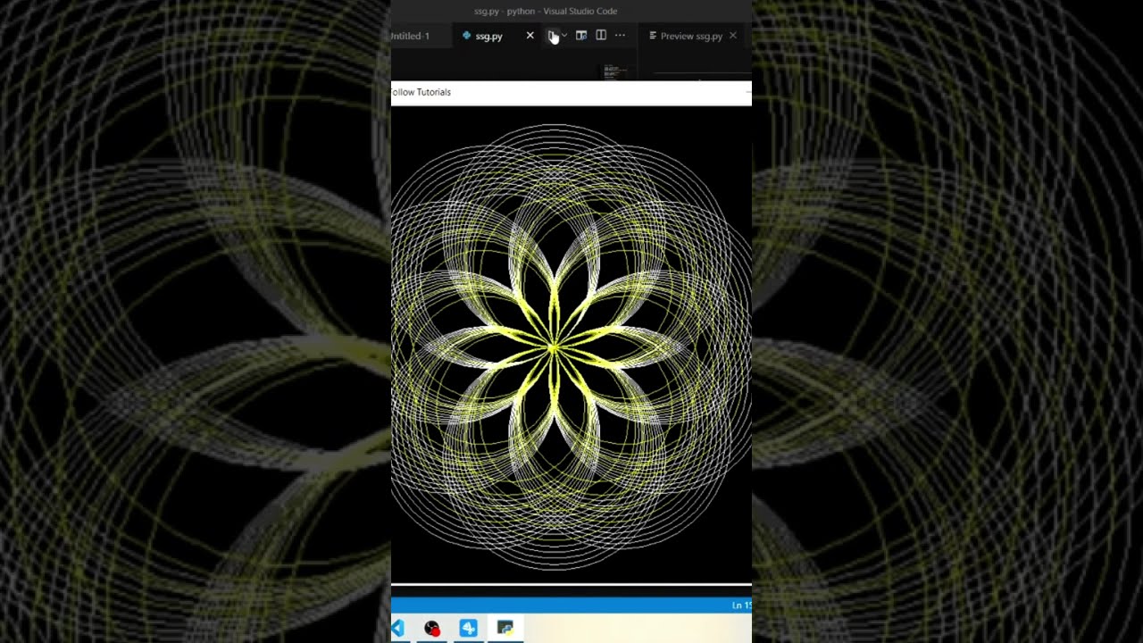 🙀🙀🙀Draw a Galactic #Flower Using #Python #turtle 🙀
