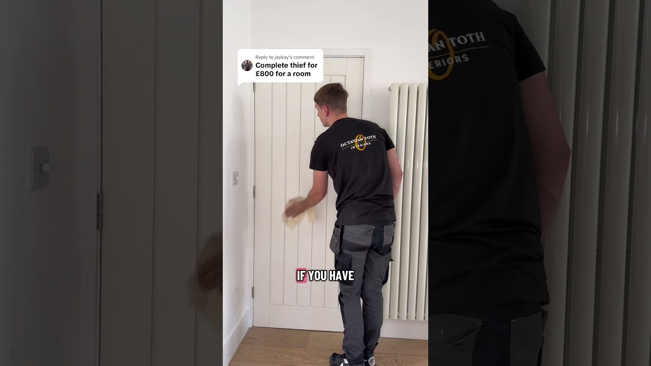 How to paint a door for a perfect finish