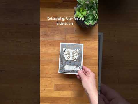 Sharing a flip through of the projects created using the Delicate Wings Paper Pumipkon #craftingkit