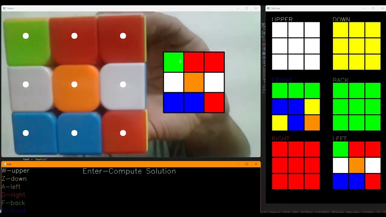 Rubik's Cube Solver | Using Python