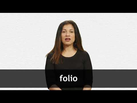 English Translation of “FOLIO” | Collins Spanish-English Dictionary