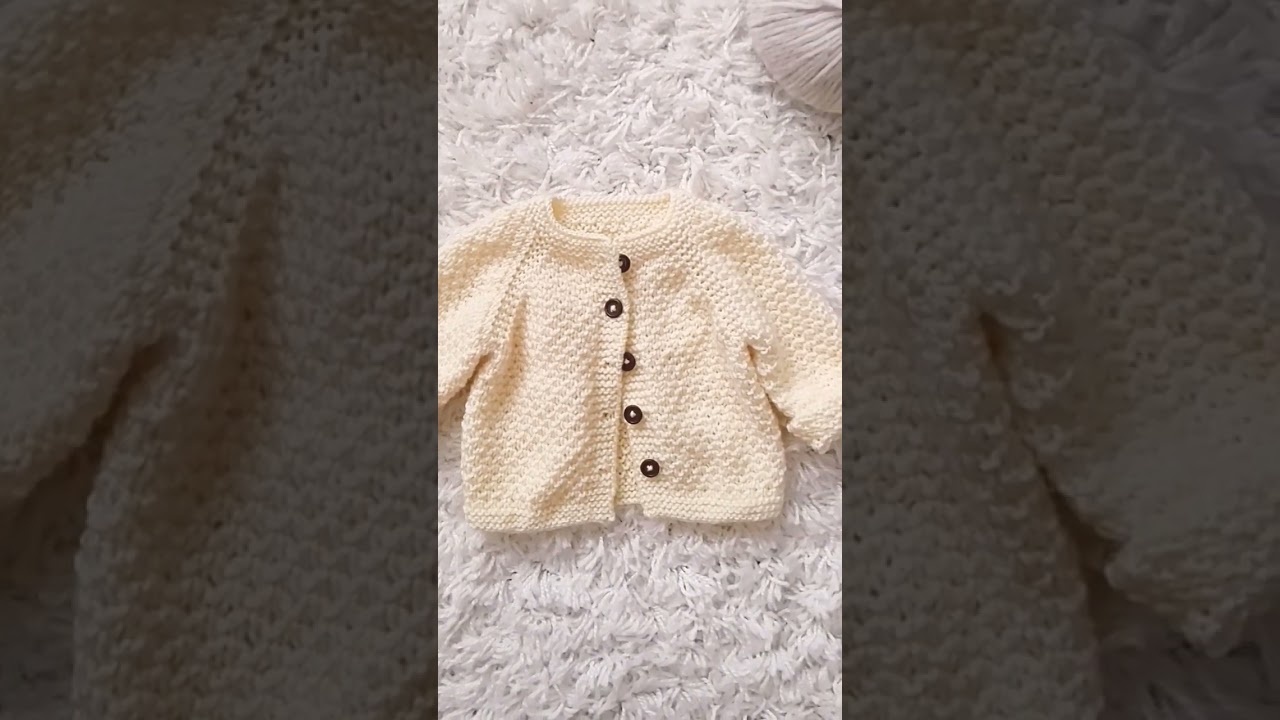 Knitted cardigan #knitting #forbeginners #free #sweater #pattern #seventhsedge #baby #howtoknit
