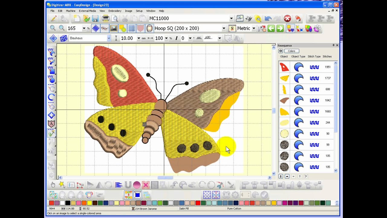 Digitizer MBX Tutorial - Click to Stitch Tool
