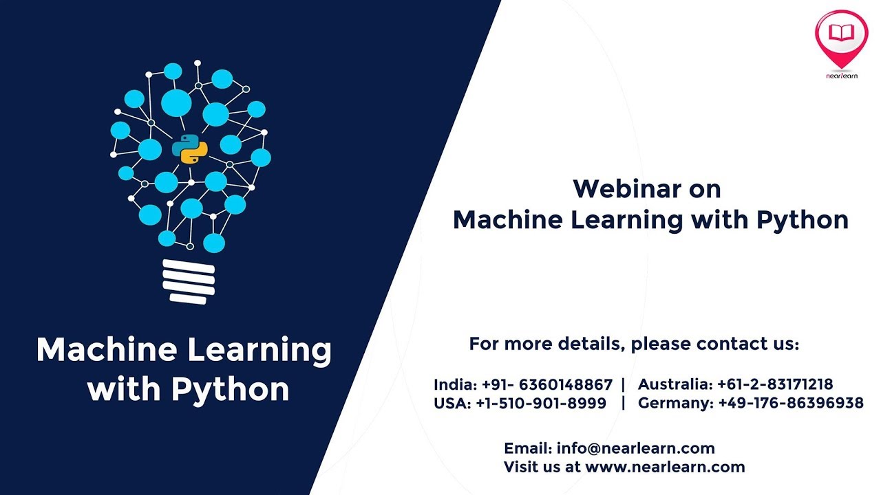 Machine Learning With Python FREE Webinar By NearLearn 17th Jan