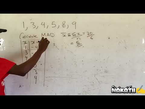 how to calculate Mean Absolute Deviation