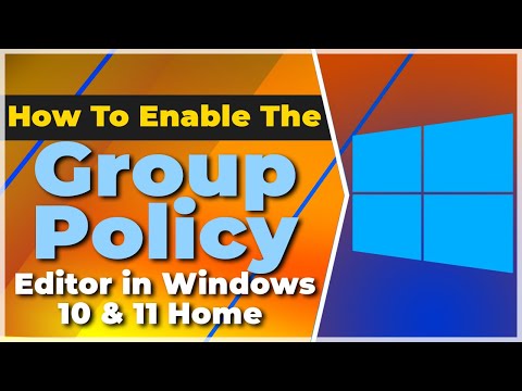 How To Enable The Group Policy Editor in Windows 10 & 11 Home Edition❗(2024) (Tutorial)✅