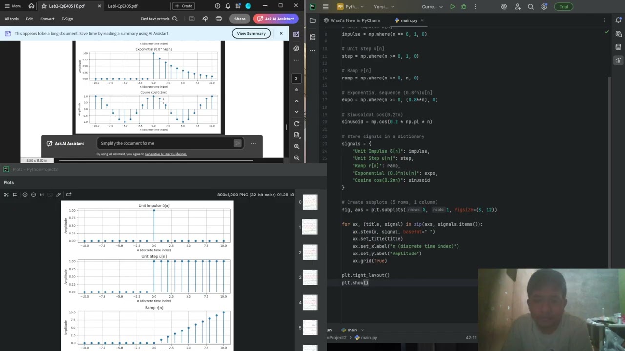 DSP  Laboratory Activity 2: Plotting Discrete Time Signals